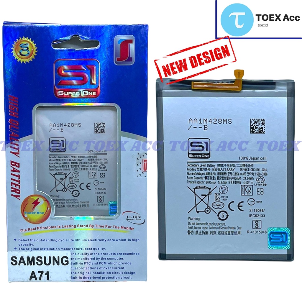 Jual Baterai for Samsung A71 - A715 A715F - Battery Double Power Super One | Shopee Indonesia