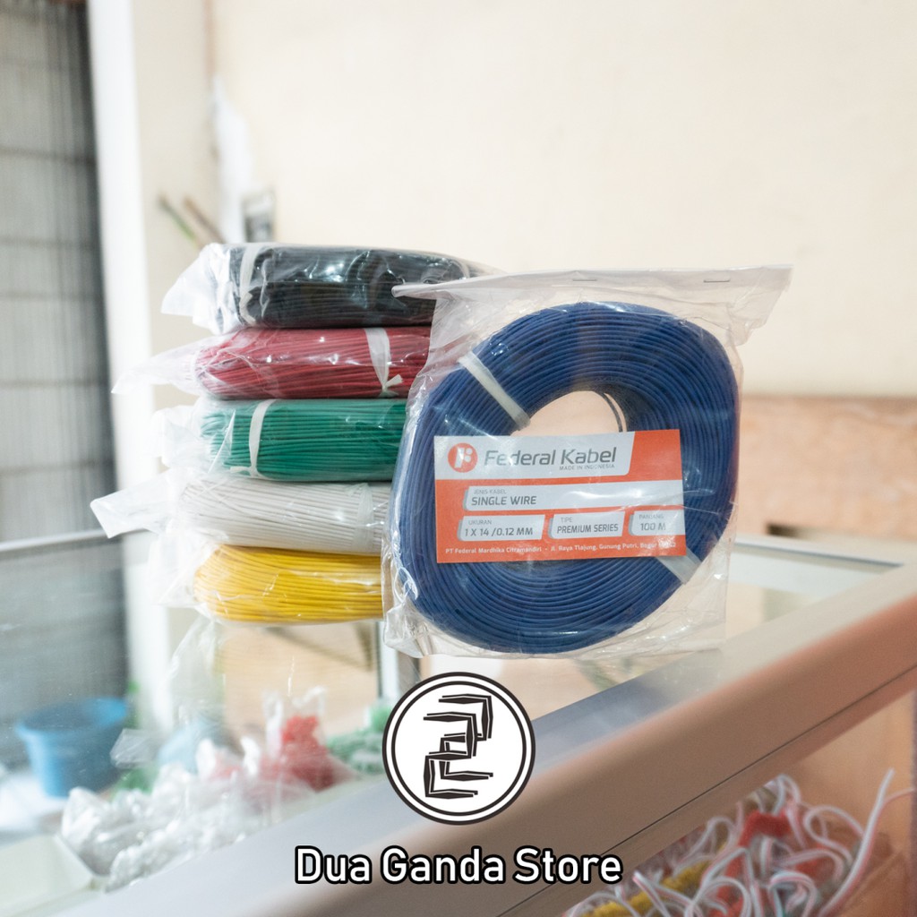 Jual Kabel Listrik Serabut NYAF Federal 1x14/0,12mm 100 Meter/Roll | Shopee Indonesia