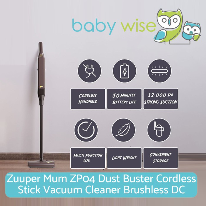 Jual Zuuper Mum ZP04 Dust Buster Cordless Stick Vacuum Cleaner ...