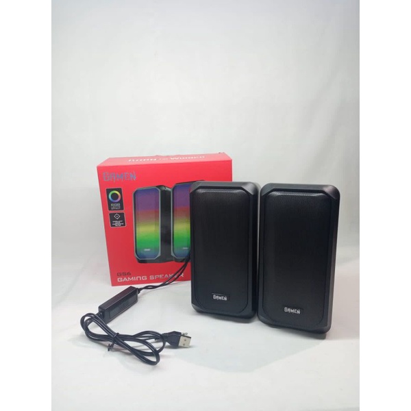 Jual SPEAKER GAMING RGB GAMEN GS6 RGB Rhythm Lights Speaker Excellent ...