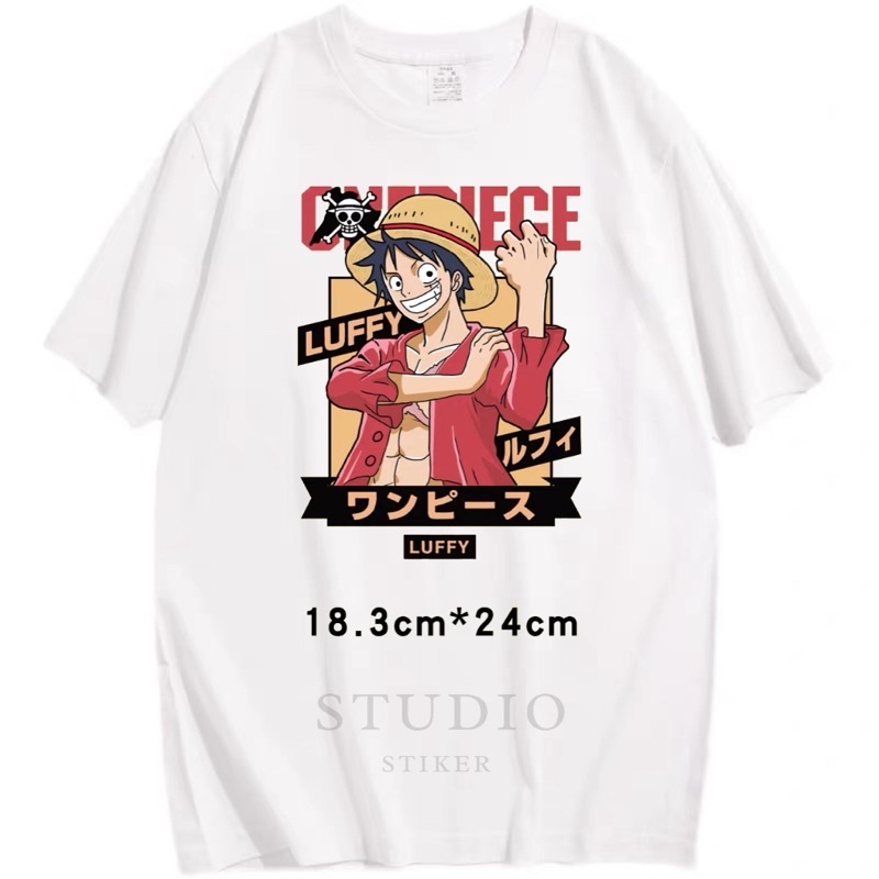 Jual Stikerstudio - Sablon Kaos One Piece Monkey D Luffy Stiker Baju ...
