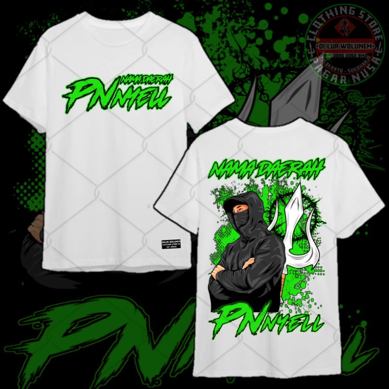 Jual KAOS PAGAR NUSA "PN NYELL" - BISA CUSTOM DAERAH | Shopee Indonesia