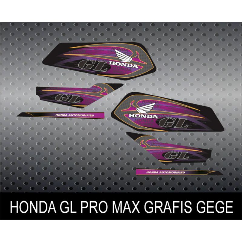 Jual STIKER STRIPING MOTOR DECAL VARIASI HONDA GL PRO / GL MAX GRAFIS ...