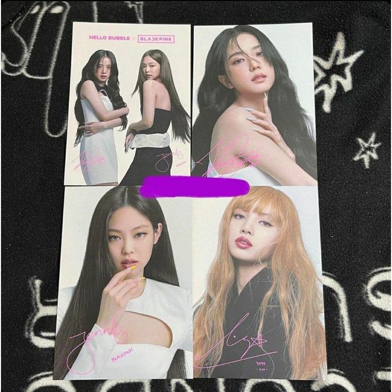Jual BLACKPINK x Hello Bubble Mise En scene Photocard Official | Shopee Indonesia