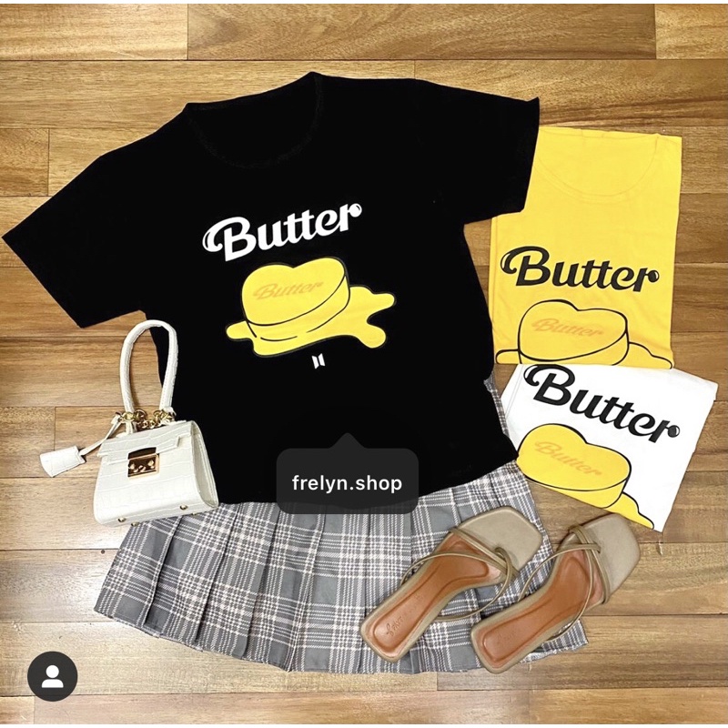 Jual BTS BUTTER OVERSIZE KUNING TSHIRT | BAJU KAOS TUMBLR TEE BORAHAE ...