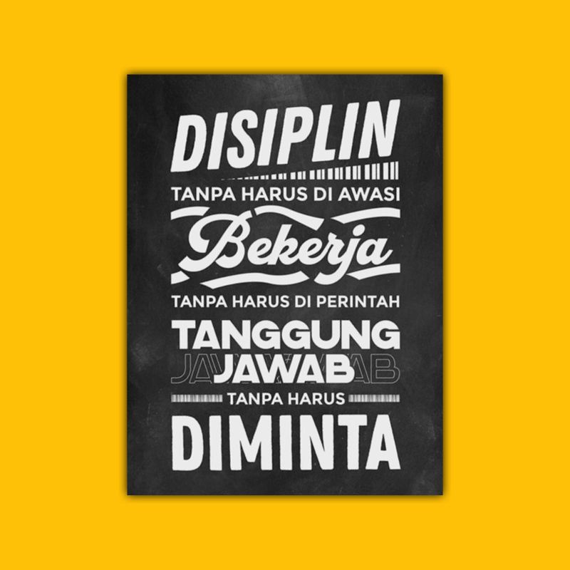 Jual Hiasan Dinding Quotes Motivasi Pajangan Kantor Poster Kerja Wall ...