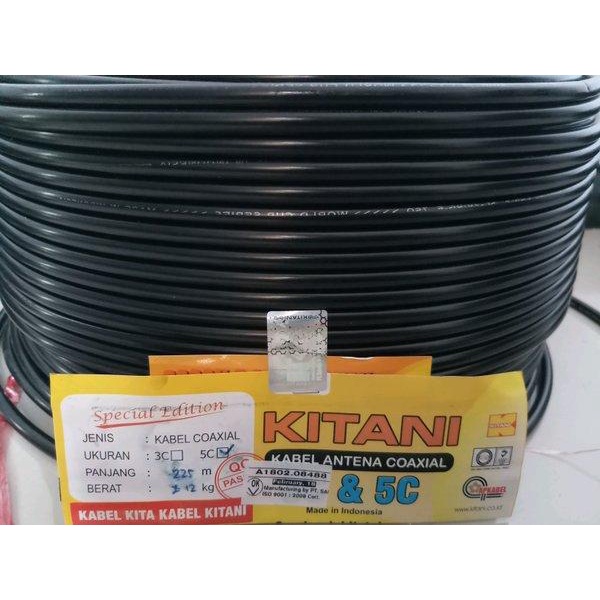 Jual Terhot Kabel Parabola Rg6 Kitani 5C Permeter Original Serabut Dan ...