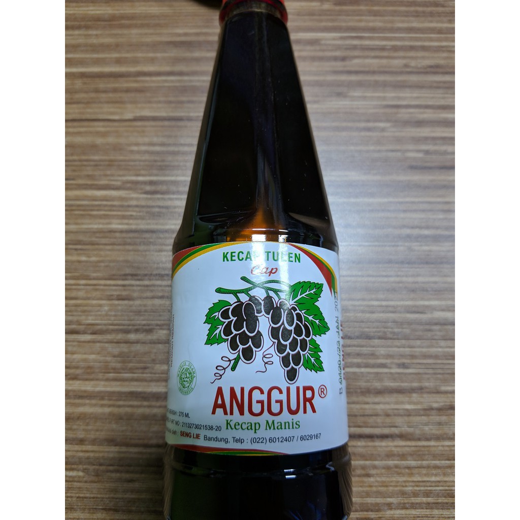 Jual Kecap Anggur Manis 275ml botol / Cap Anggur Halal Seng Lie Bandung ...