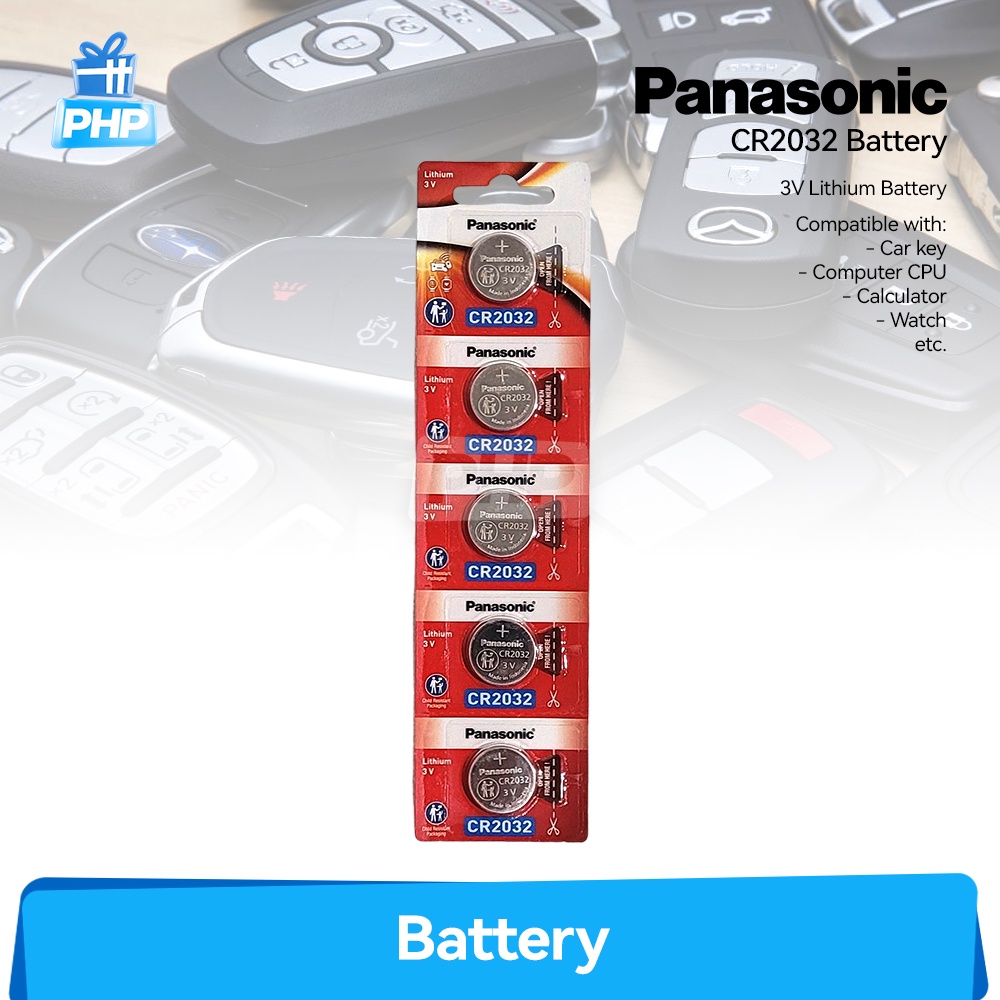 Jual #PHP - Baterai Kancing Lithium Battery 3V Panasonic CR-2032 CR2032 ...