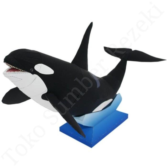 Jual Puzzle | Paper Craft Orca Binatang Ikan Paus Hiu Papercraft Puzzle ...