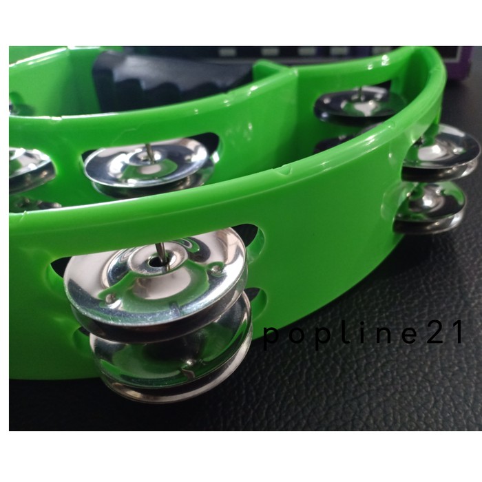 Jual ALAT MUSIK Tamborin Double YAMADA Hijau / tambourine YT-1 Hijau ...