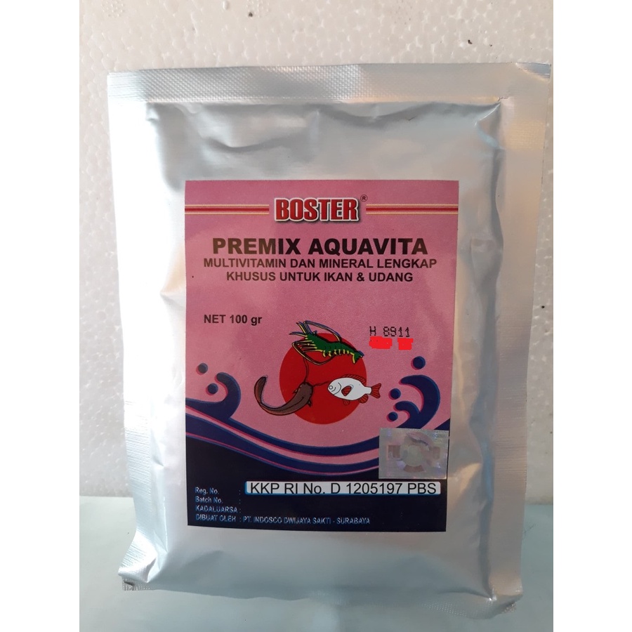 Jual Boster PREMIX AQUAVITA 100gr PremixAquavita Multi Vitamin Booster ...