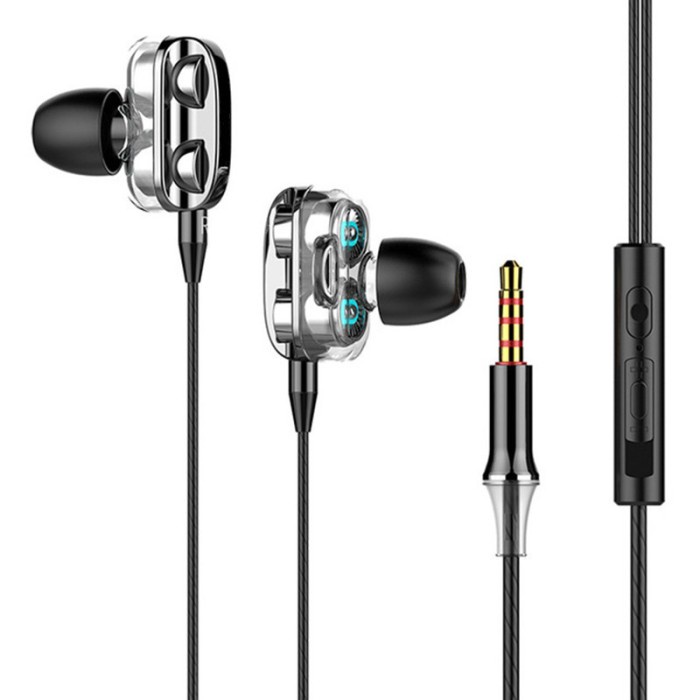 Jual CIJI QCB-01 Earphone Sport Model In-Ear Sport Mic-Control - Hitam ...