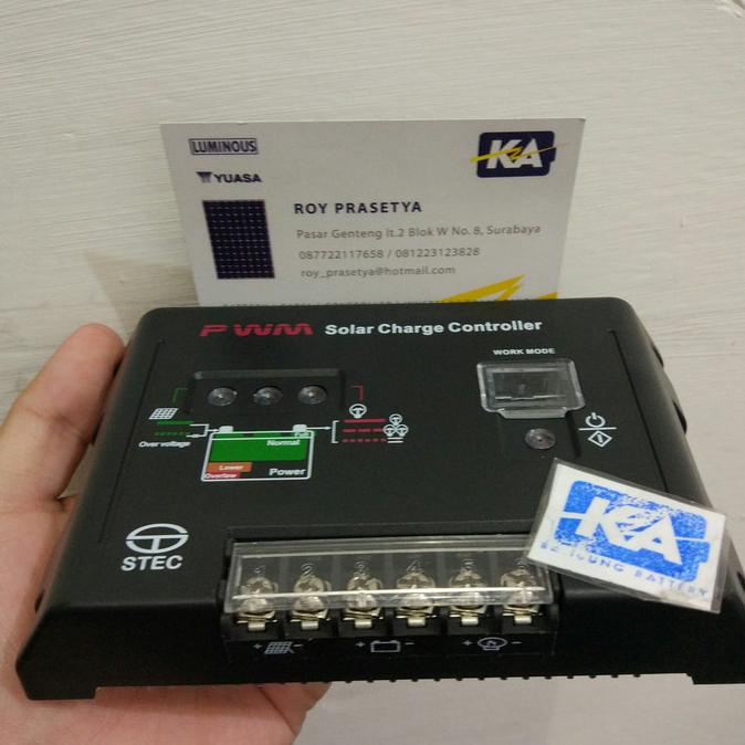 Jual pwm solar panel charger charge controller STEC STC 20a 20 a 12/24v DC | Shopee Indonesia