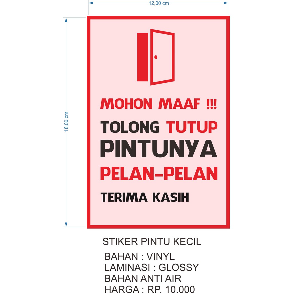 Jual STICKER PINTU KECIL | Shopee Indonesia
