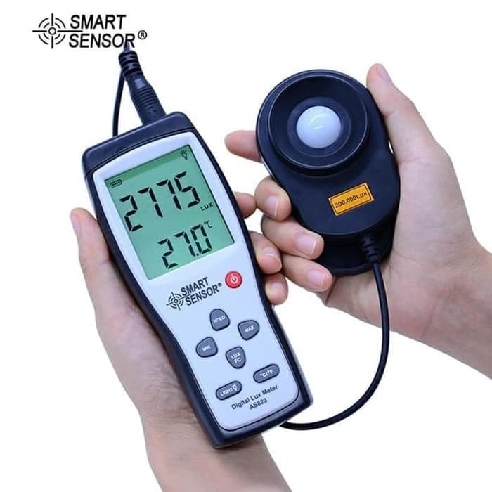 Jual Luxmeter Digital Lux Meter Photometer Smart Sensor AS823 1-200 ...