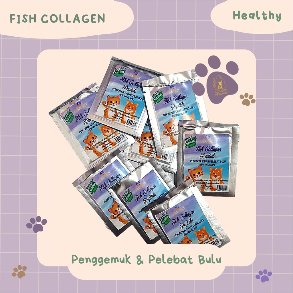Jual KILL BACT FISH COLLAGEN PEPTIDE PENGEMUK DAN PELEBAT BULU HEWAN ...