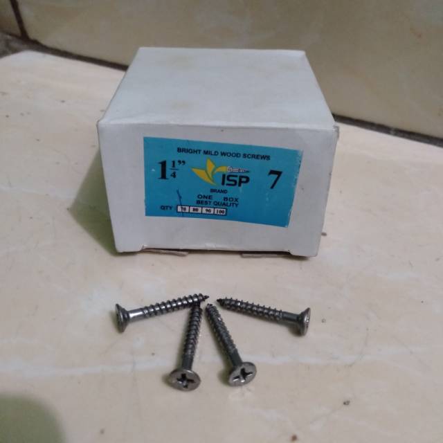 Jual Sekrup kayu 3cm skrup 11/4" (KAYU) | Shopee Indonesia