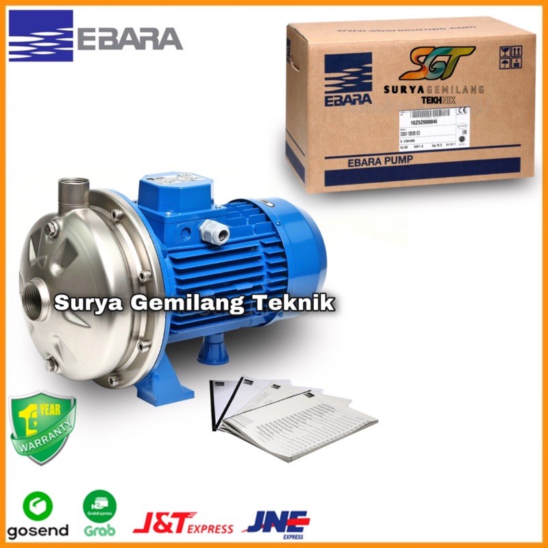 Jual Pompa Pendorong Booster Pump Ebara CDX 200/12 Sentrifugal Stainlees | Shopee Indonesia