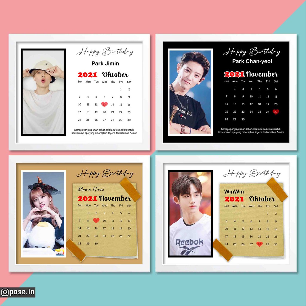 Jual EDIT FOTO KALENDER MOMENT BIRTHDAY WEDDING ANNIVERSARY | Shopee ...