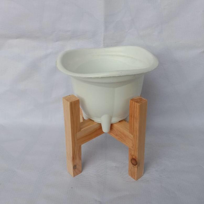 Jual Stand Pot Bunga-Jati Belanda ukuran kecil | Shopee Indonesia
