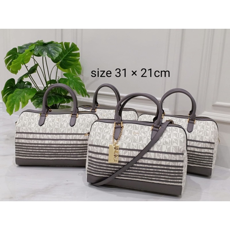 Jual NEW!! TAS SPEEDY BONIA MONOGRAM PUTIH ORIGINAL 100% | Shopee Indonesia