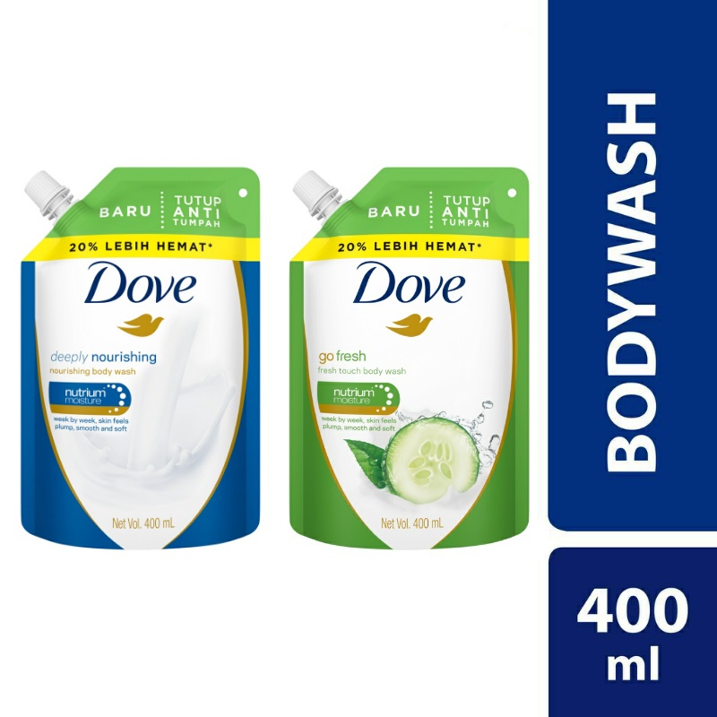 Jual Dove Sabun Mandi Cair Reffil Pouch Deeply Nourishing 400ml ...