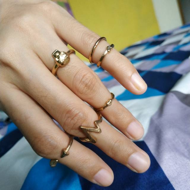 Jual KOREAN RING (6pcs) | Shopee Indonesia