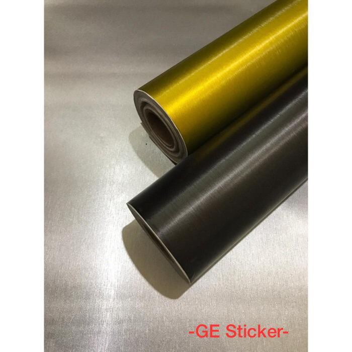 Jual STICKER STIKER VINYL ALUMINIUM BRUSHED 45CM skotlet motor | Shopee ...
