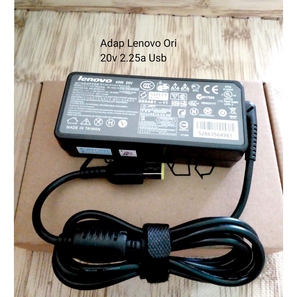 Jual ADAPTOR LENOVO 20V 2,25A USB | Shopee Indonesia