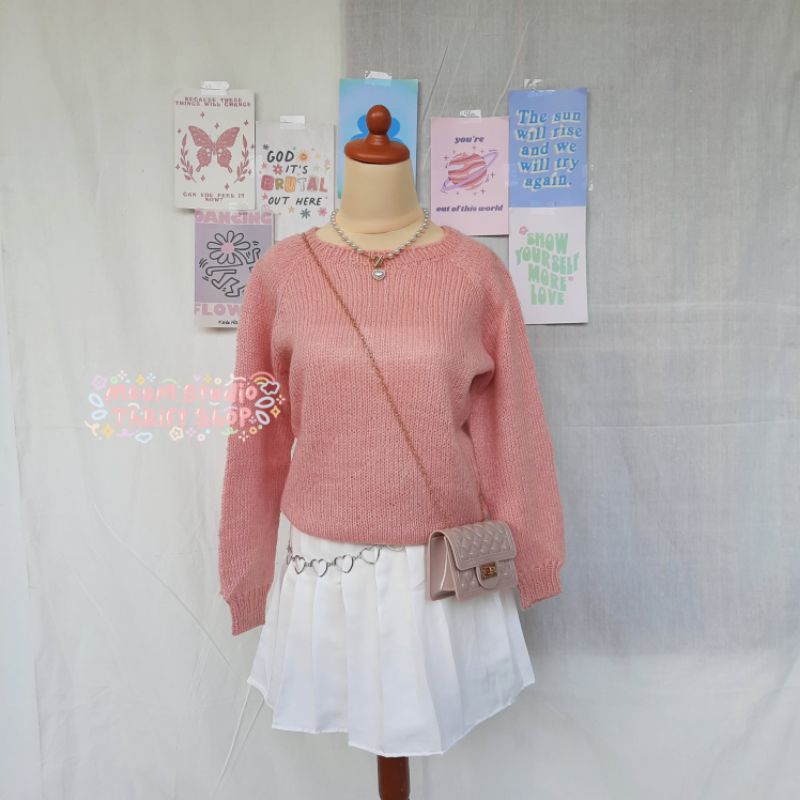 Jual Thrift shop - Kode M0031 - Pink Muda | Shopee Indonesia