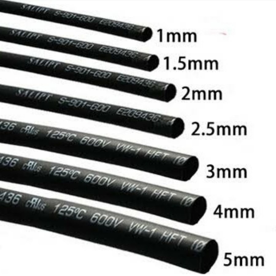 Jual Selongsong Selang Kabel Bakar Heat Shrink Eceran Harga per Meter | Shopee Indonesia