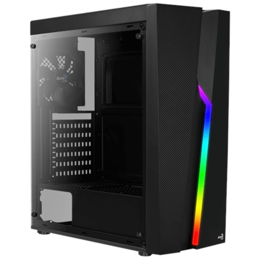 Jual Aerocool BOLT Black RGB Tempered Glass Mid Tower ATX Gaming Case ...