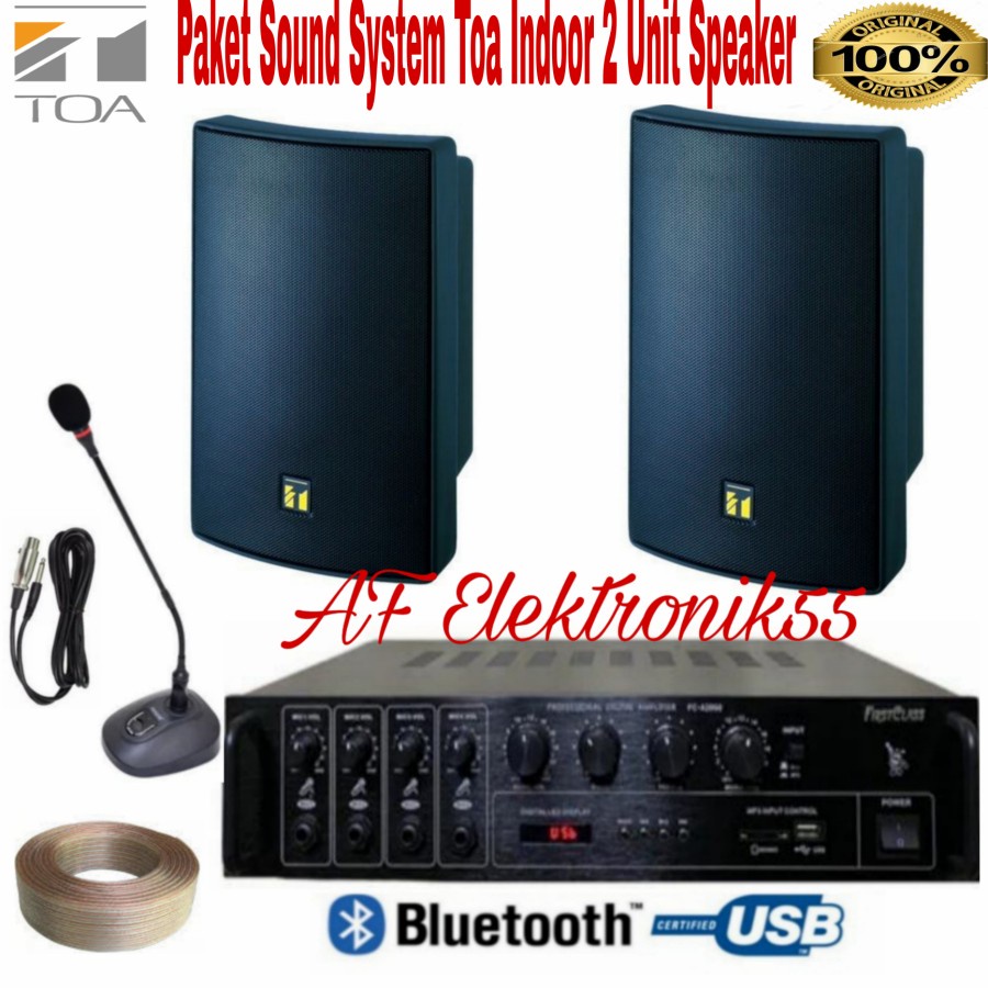 Jual Paket Sound System Toa Indoor 2 Unit Speaker | Shopee Indonesia