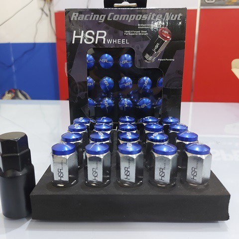 Jual Mur Racing Lug Nut HSR Warna Biru | Shopee Indonesia