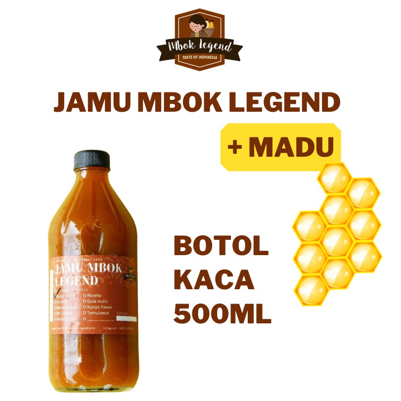 Jual Jamu Mbok Legend + MADU BOTOL KACA 500 ml | Shopee Indonesia