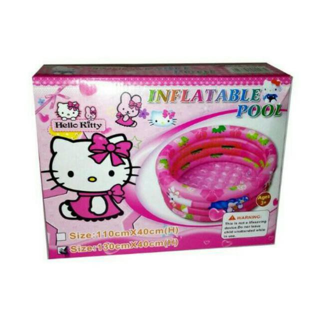 Jual EGK KOLAM RENANG INFLATABLE POOL HELLO KITTY 130 CM | Shopee Indonesia