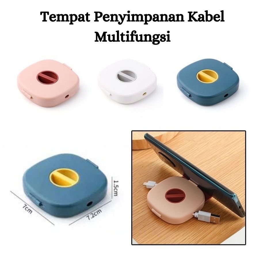 Jual Tempat Penyimpanan Kabel Data Charger Headset Multifungsi | Shopee ...