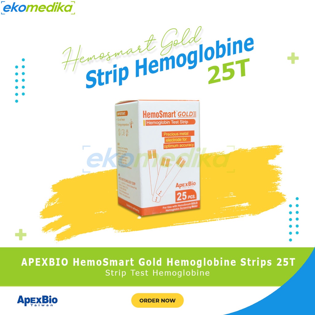 Jual APEXBIO HemoSmart Gold Hemoglobine Strip 25T ED. 02/2026 Strip HB ...
