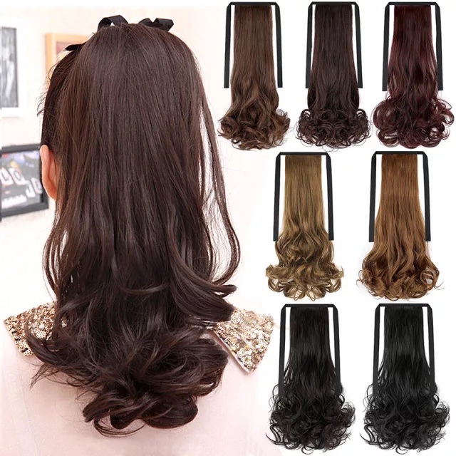 Jual Rambut Wig Ekor Kuda Tie Pony Tail Curly Mudah Pemasangan/Ikat ...