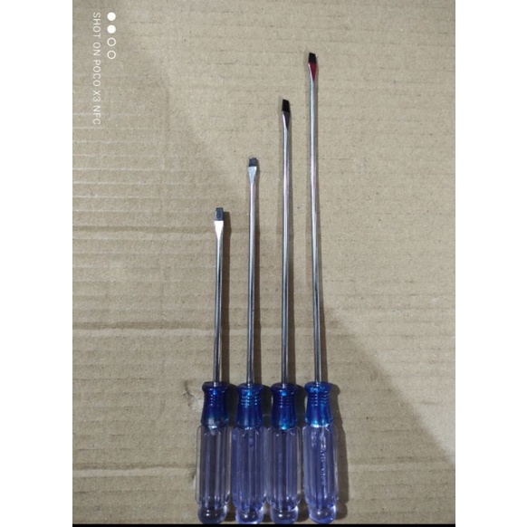 Jual obeng mini (-) set /obeng kecil isi 4pcs (3" 4" 5 "6") | Shopee ...