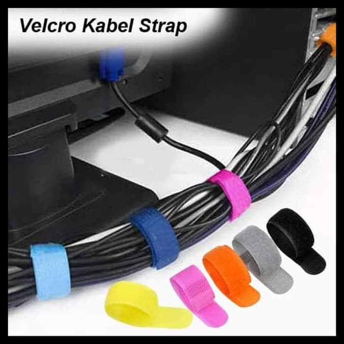 Jual Velcro Strap / Velcro Pengikat Kabel / Klip Penjepit Kabel / Kabel ...