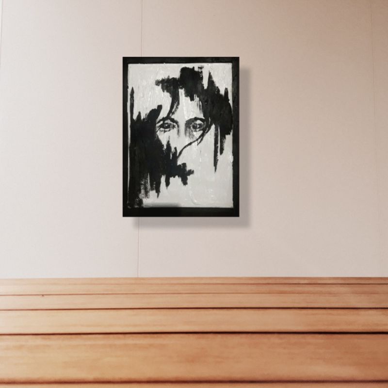 Jual lukisan hitam putih abstrak ( NO! ) | Shopee Indonesia