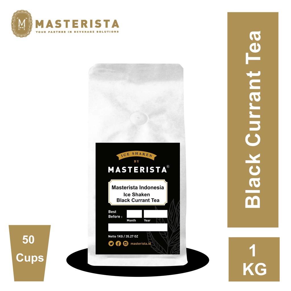 Jual Masterista Indonesia Bubuk Minuman Blackcurrant Tea 1Kg | Shopee ...