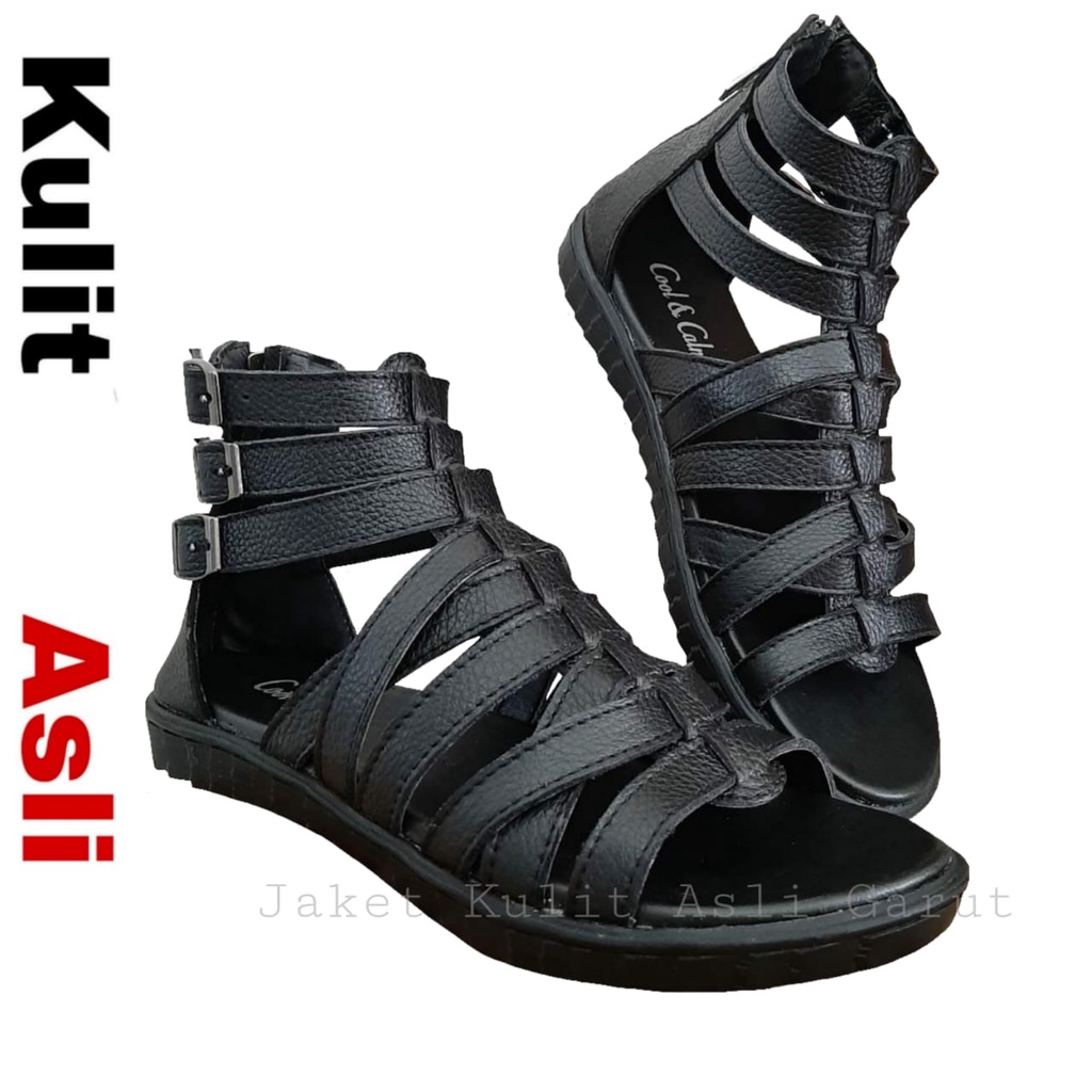 Jual Sepatu Gladioator Sandal Gladiator Wanita Kulit Asli Sapi Kekinian ...