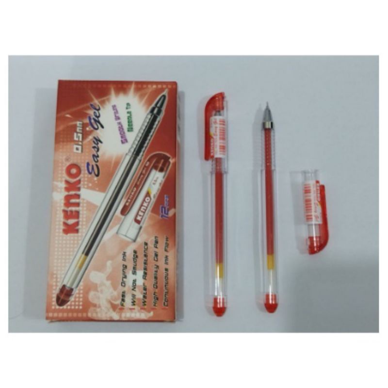 Jual Pulpen Kenko Easy Gel 0.5mm ( 1pak/12pcs ) | Shopee Indonesia