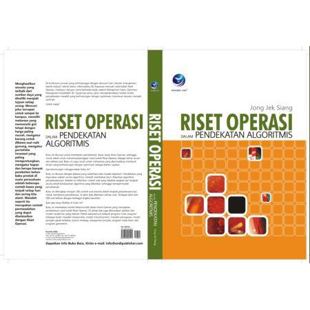 Jual Riset Operasi dalam Pendekatan Algoritmis - Jong Jek Siang | Shopee Indonesia