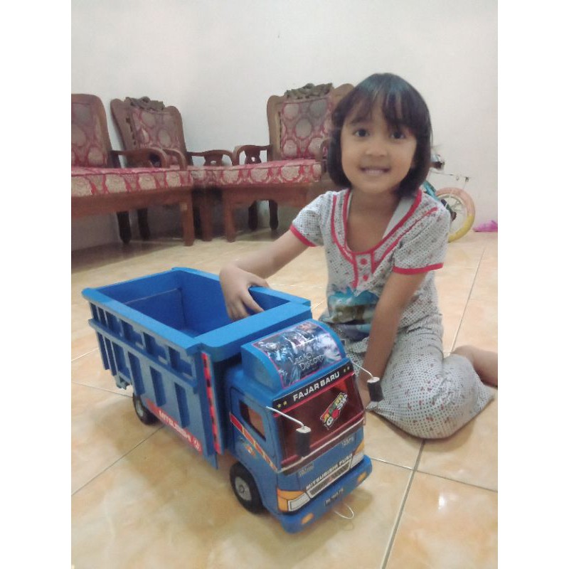 Jual TRUK OLENG BAHAN KAYU BERKUALITAS WARNA BIRU | Shopee Indonesia