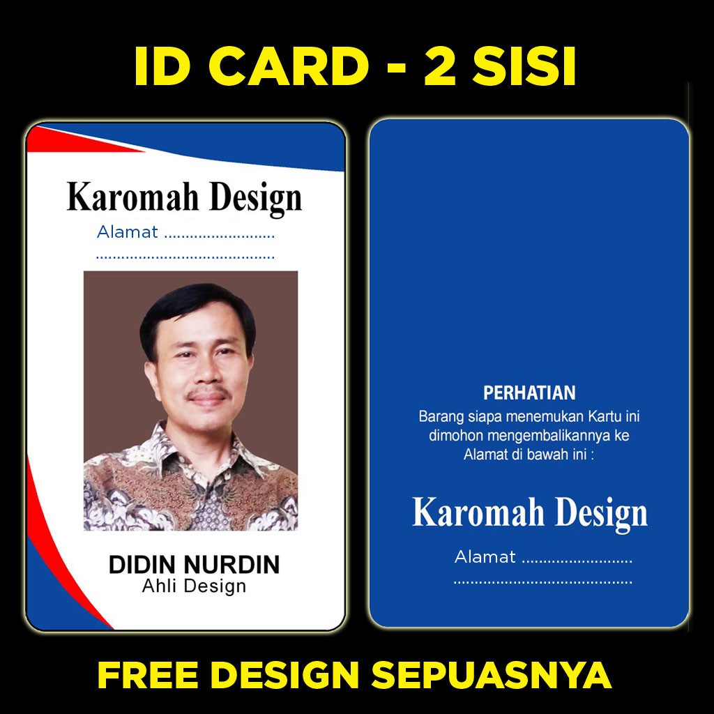 Jual ID CARD 2 SISI | Shopee Indonesia