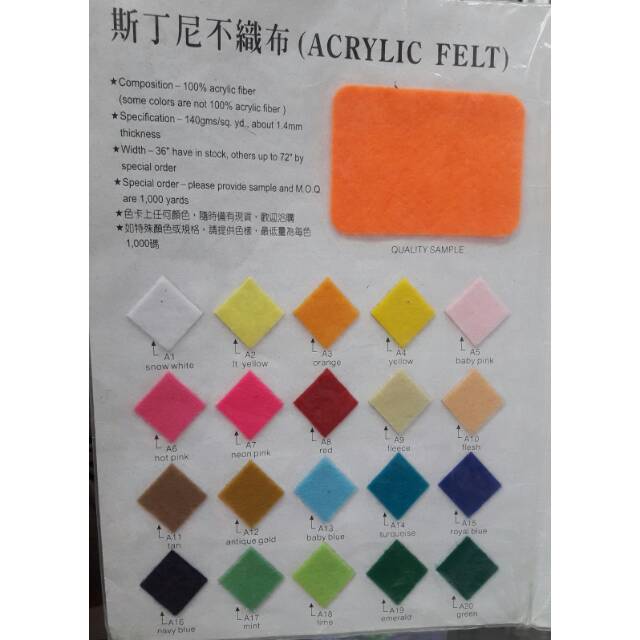 Jual Kain Flanel acrylic 100% (kode A1-A31) | Shopee Indonesia